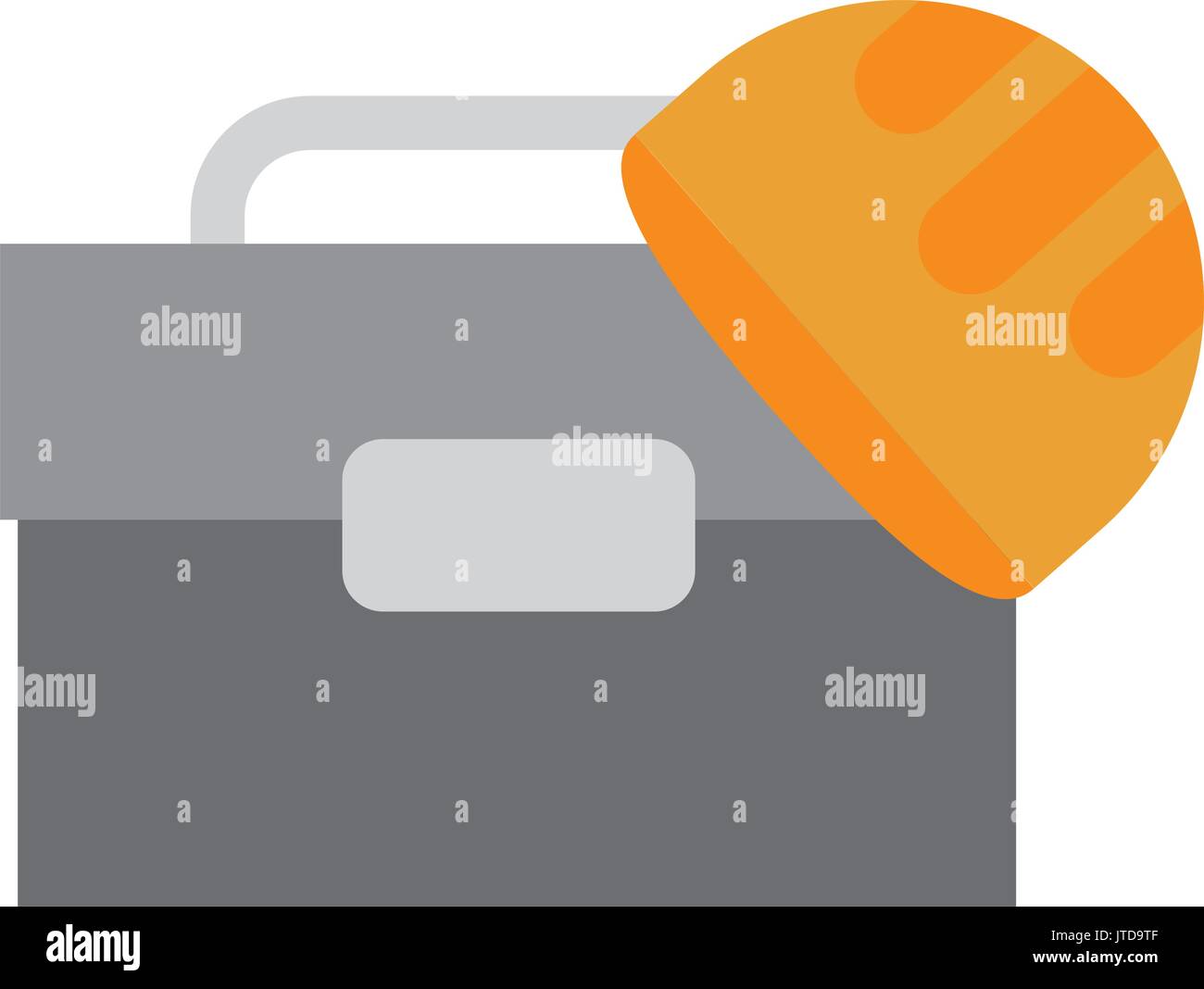 tool box with helmet Stock Vector Image & Art - Alamy