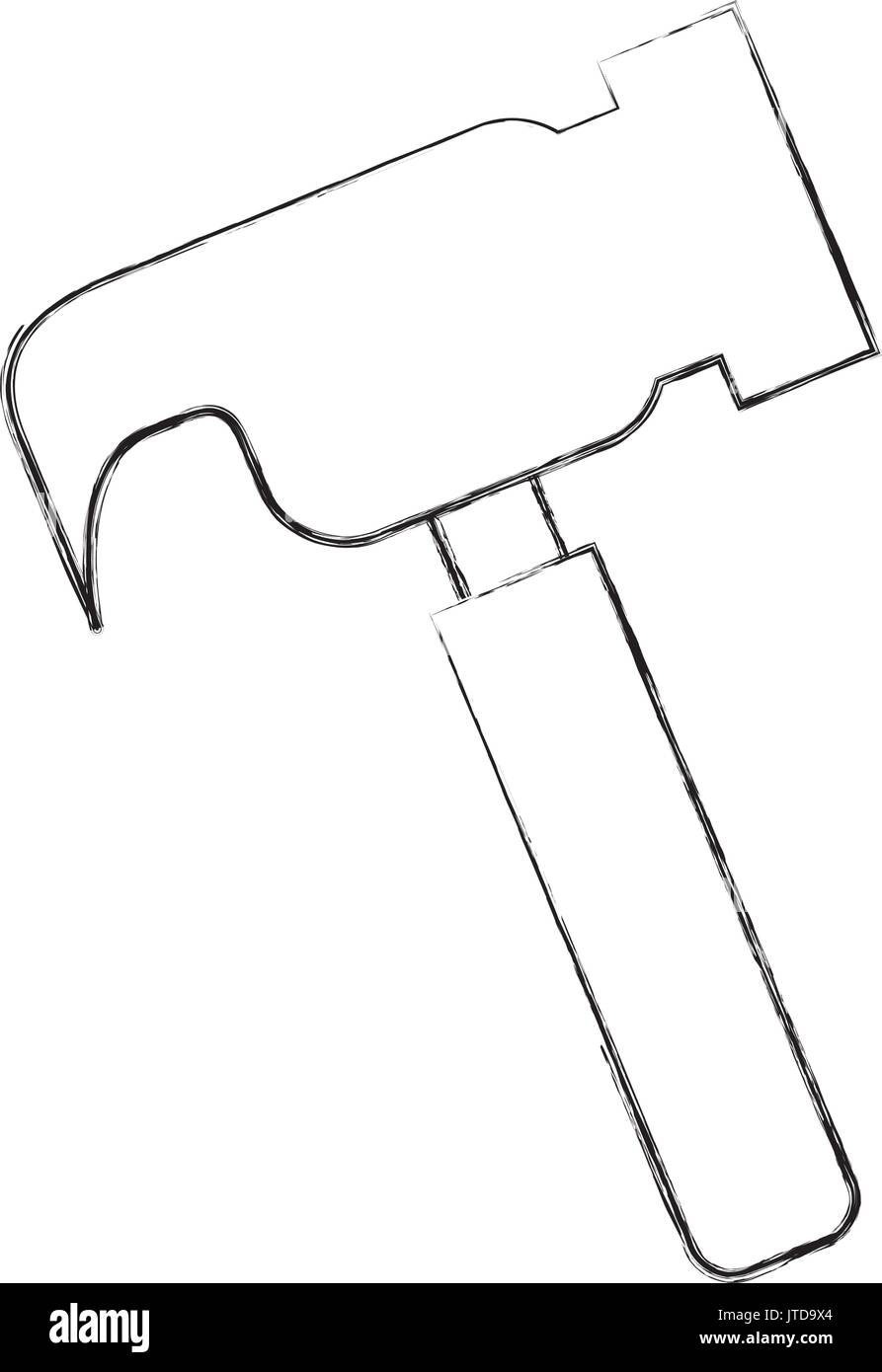 hammer tool isolated icon Stock Vector Image & Art - Alamy