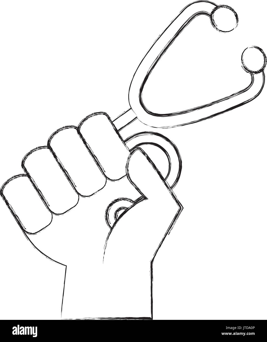 hand human with medical stethoscope Stock Vector Image & Art - Alamy