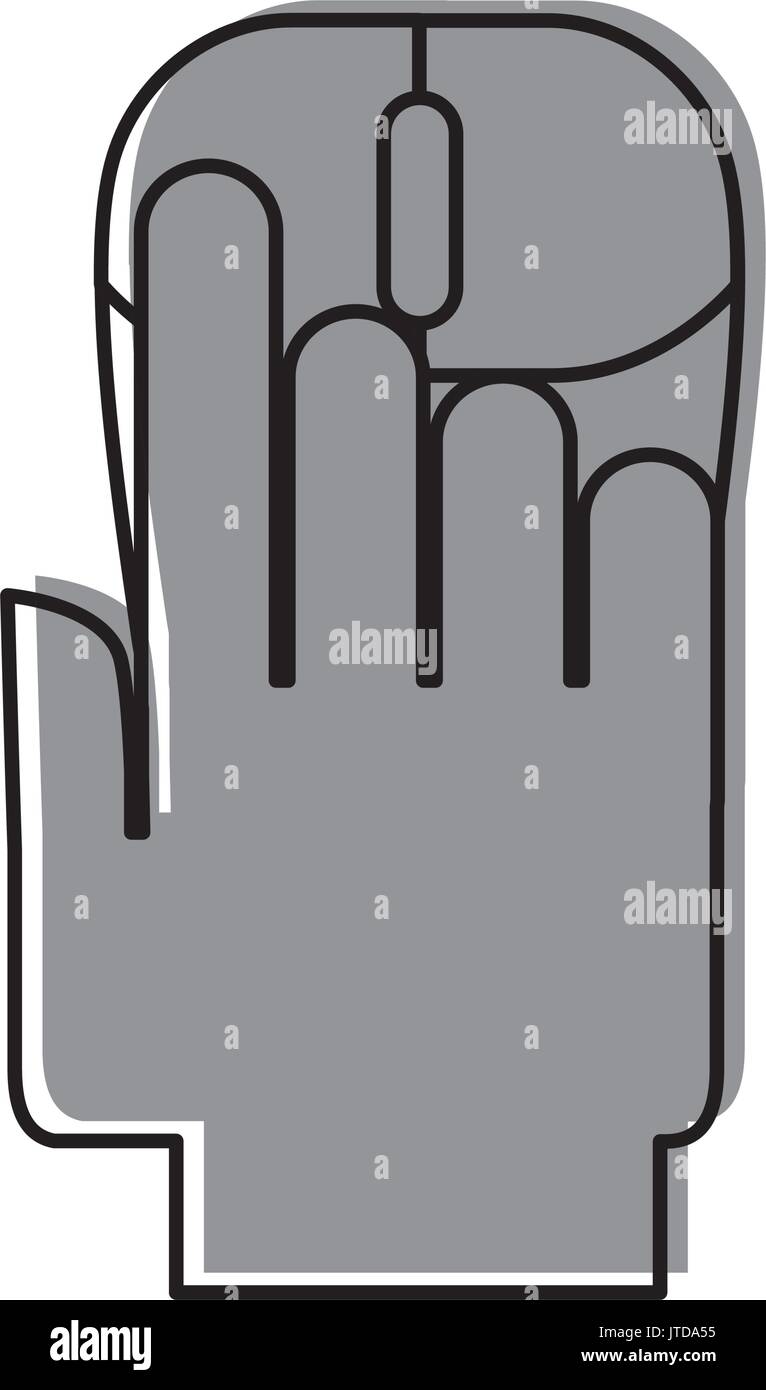 hand human with computer mouse Stock Vector Image & Art - Alamy