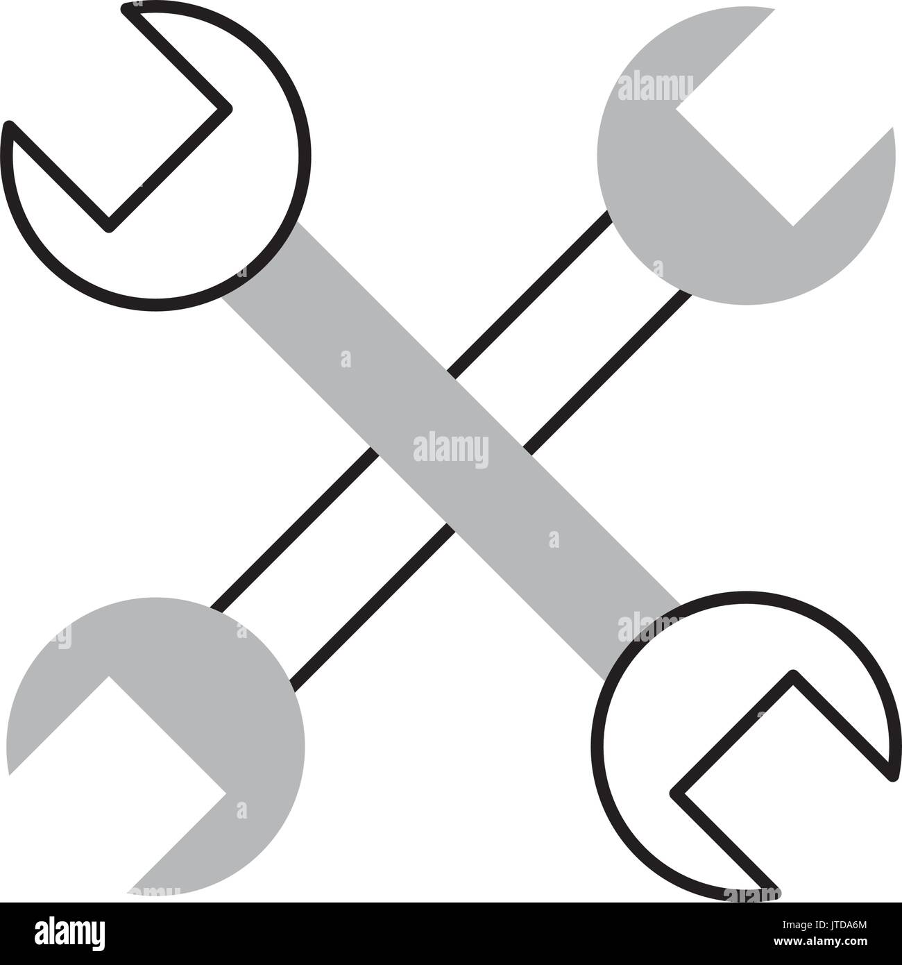 cross wrench tools isolated icon Stock Vector Image & Art - Alamy