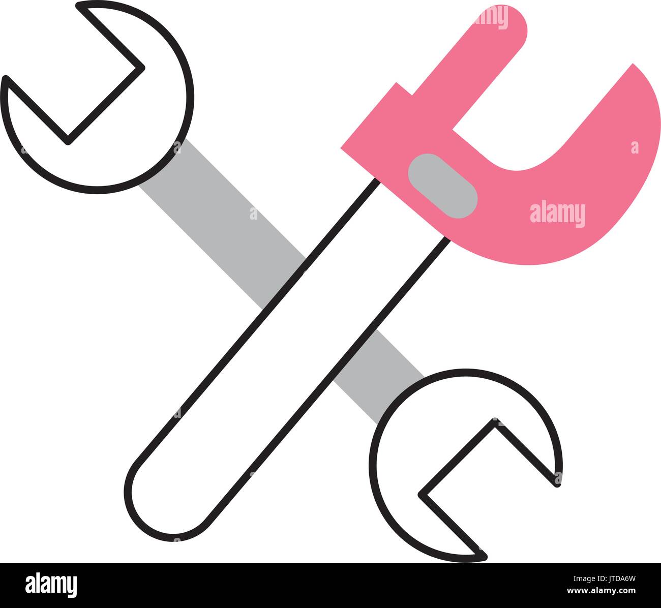 The cross keys sign Stock Vector Images - Alamy