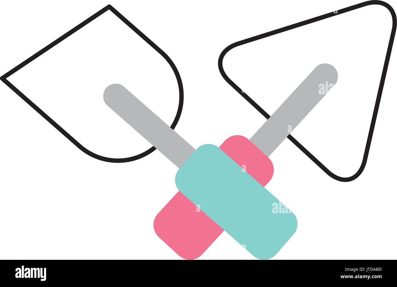 cross spatulas of construction icon Stock Vector Image & Art - Alamy
