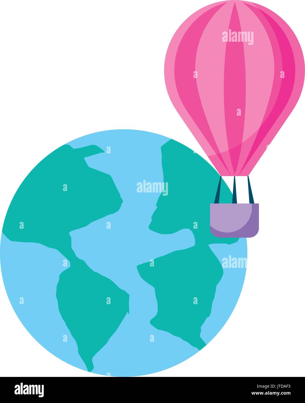 world planet earth with balloon air Stock Vector Image & Art - Alamy