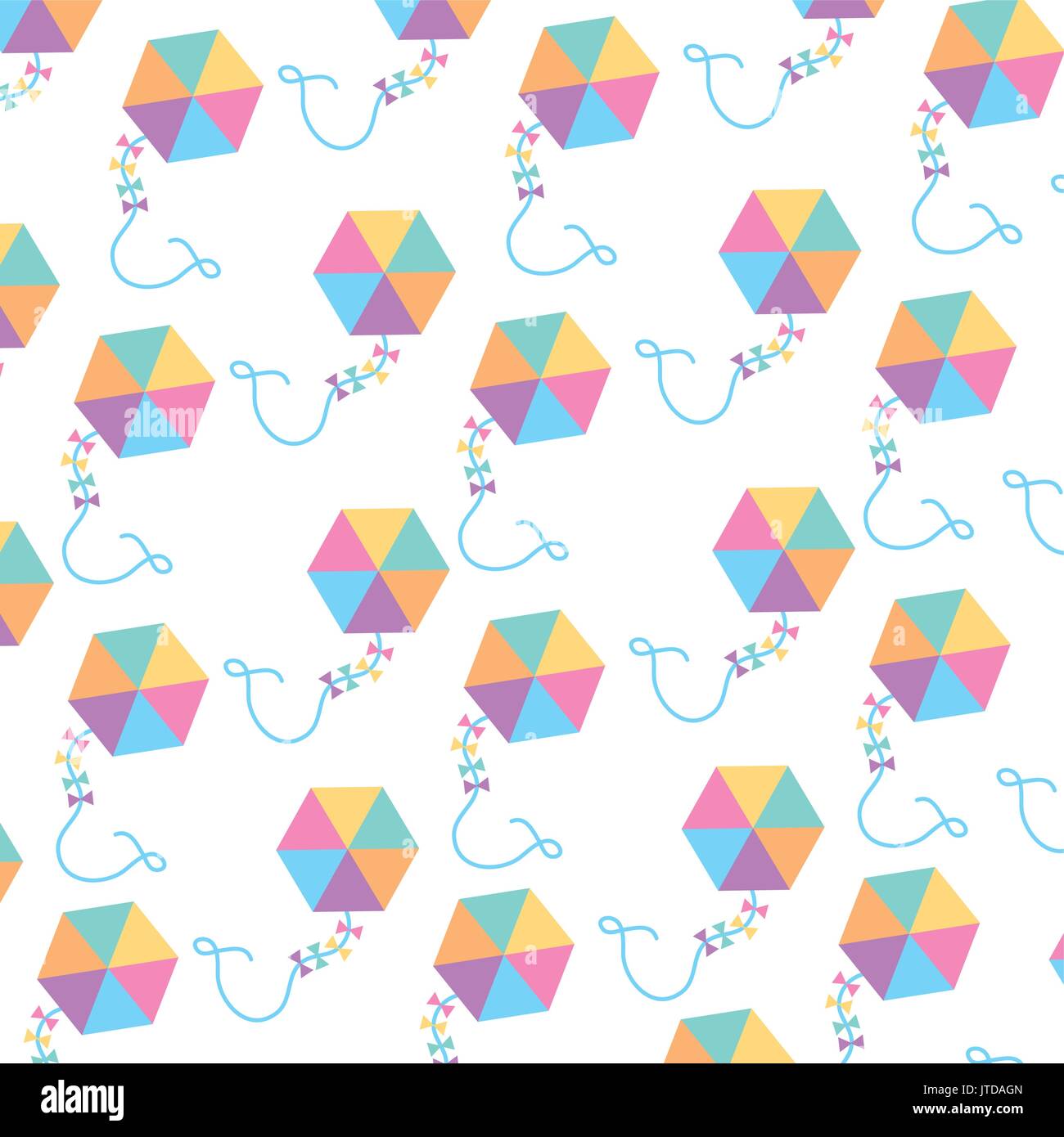 beautiful kite flying pattern background Stock Vector Image & Art - Alamy