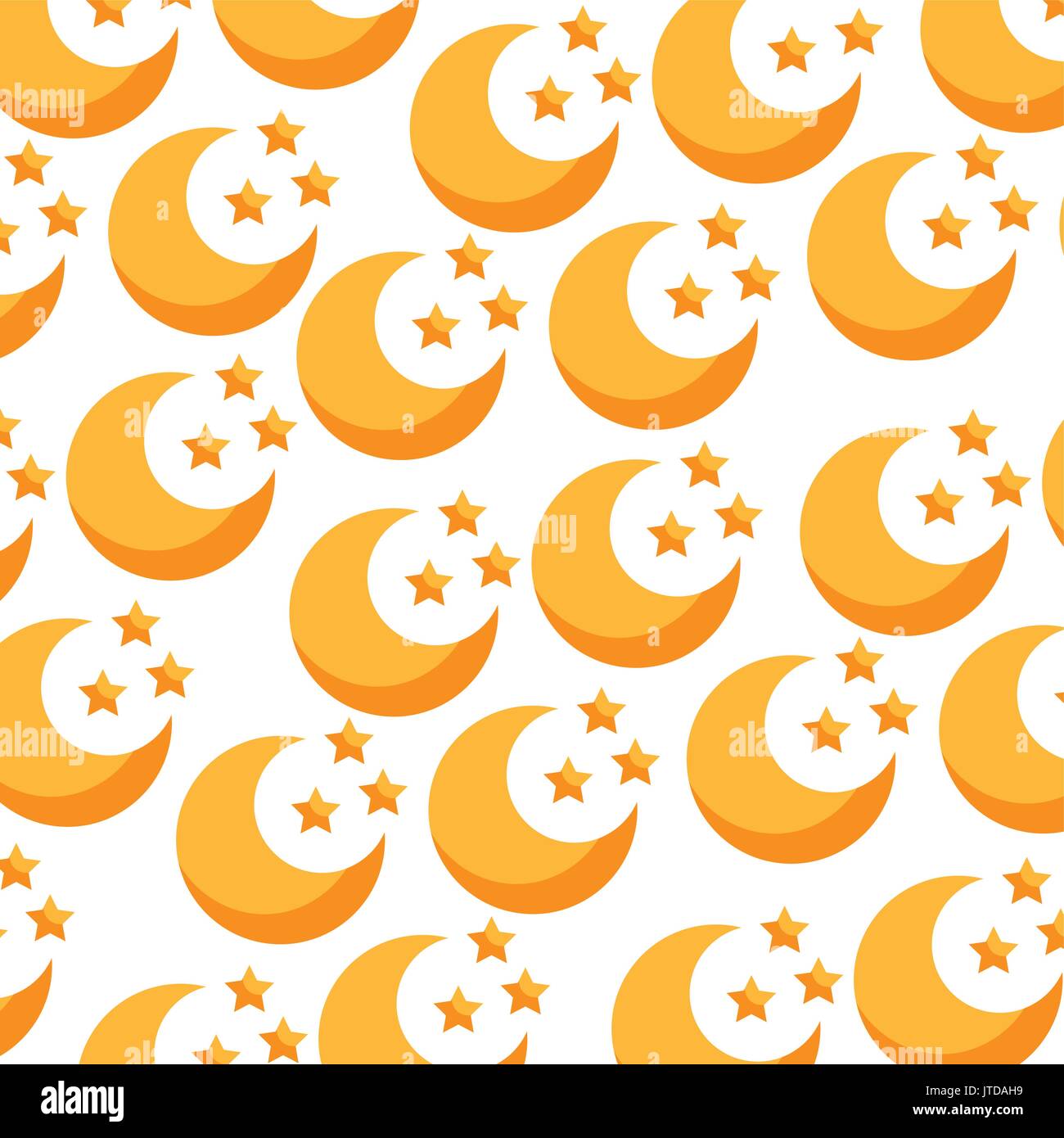cute moon pattern background Stock Vector Image & Art - Alamy