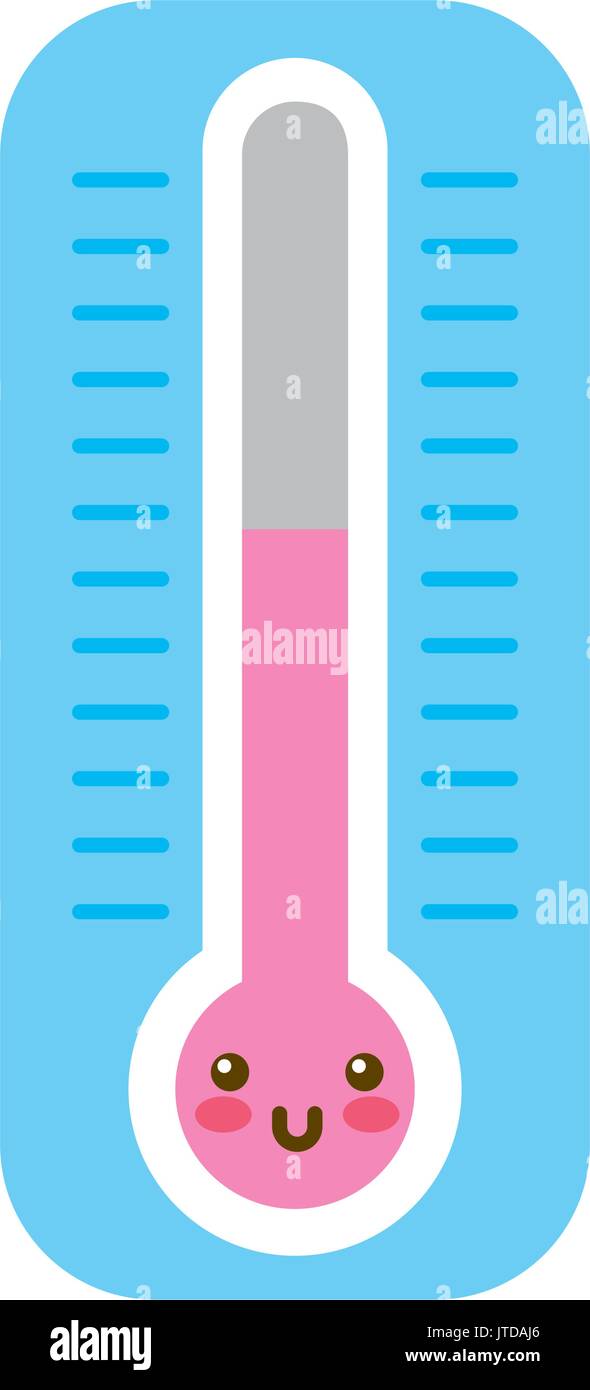 termometer measure kawaii character Stock Vector Image & Art - Alamy