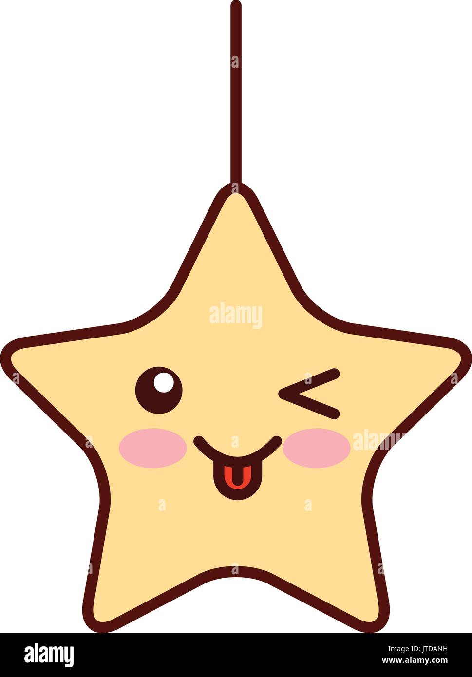 cute star kawaii character Stock Vector Image & Art - Alamy
