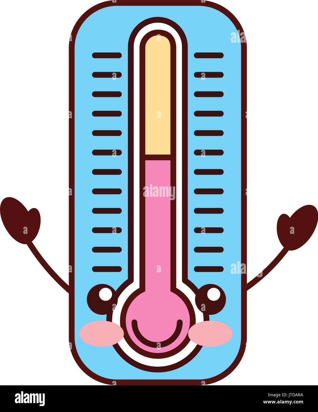 termometer measure kawaii character Stock Vector Image & Art - Alamy