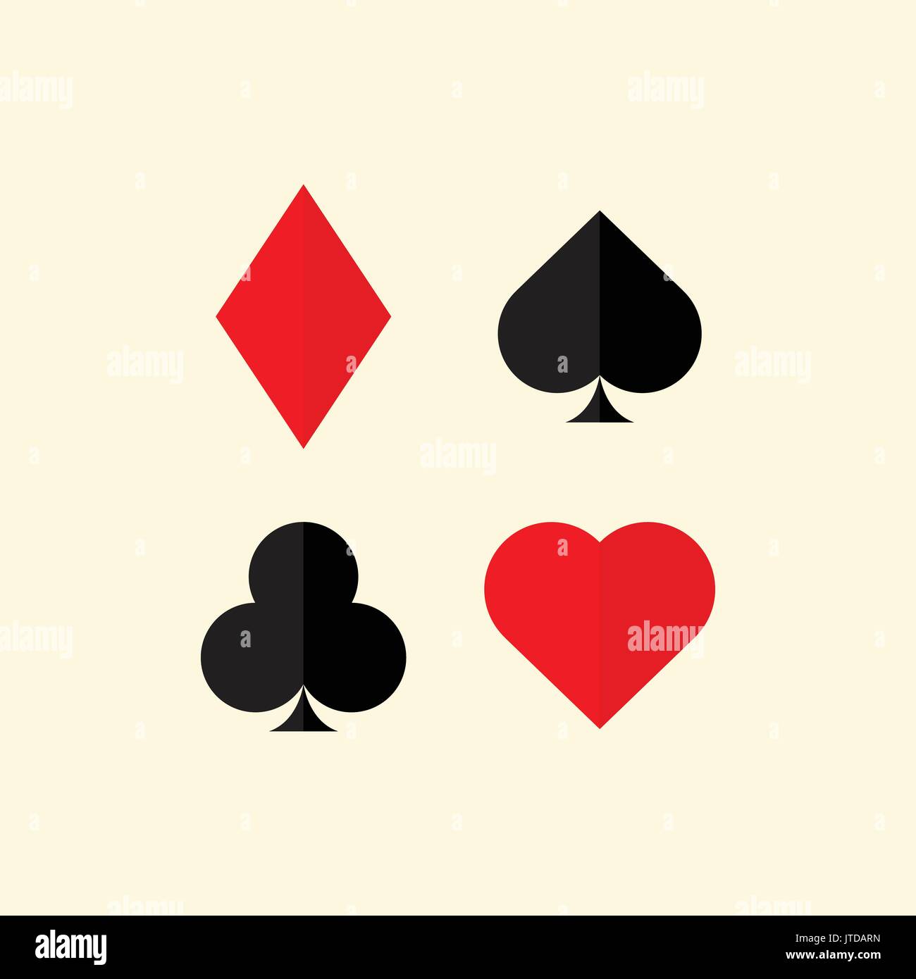 Card suit icon set. vector illustration Stock Vector Image & Art - Alamy