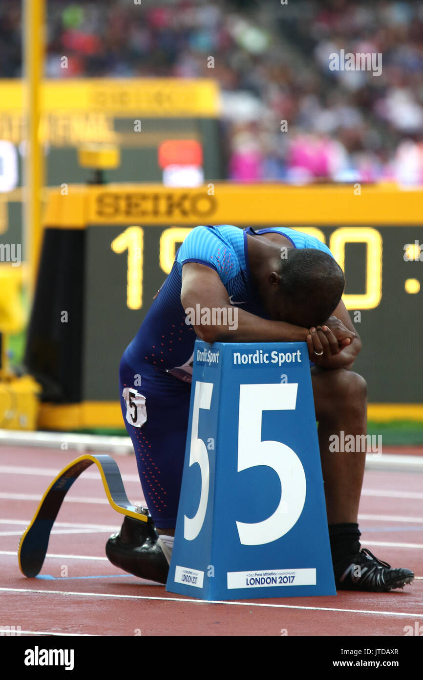 Jerome SINGLETON of the USA in the Men's 4x100m Relay T42-47 Final at ...