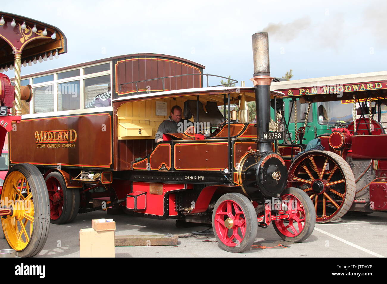 Traction engine fair in Llandudno Stock Photo - Alamy