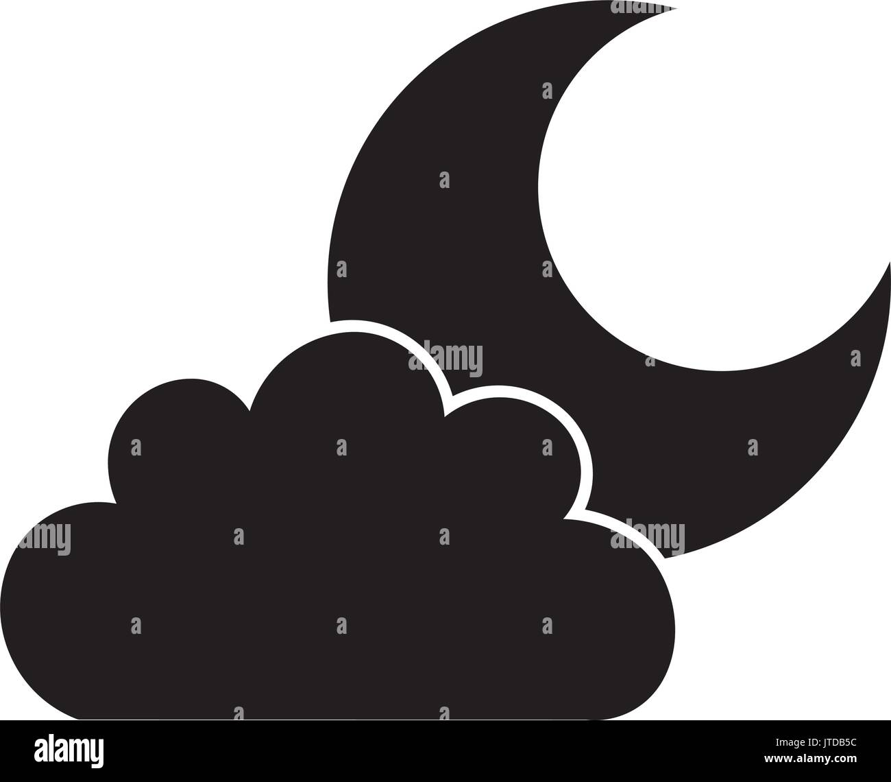 Beautiful fantasy cloud with moon Stock Vector Image & Art - Alamy