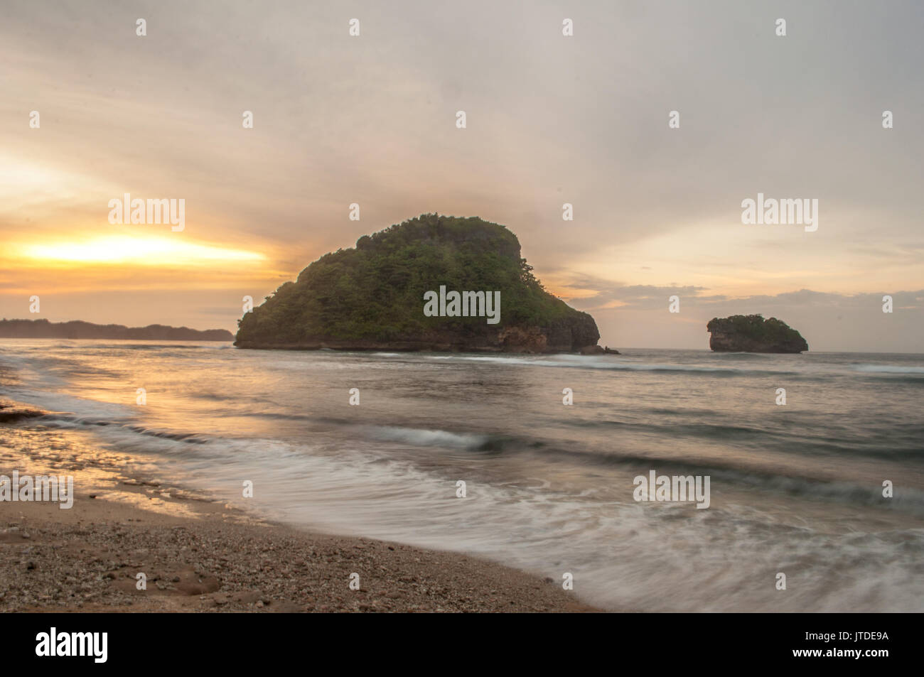 Sunrise at goa cina Stock Photo - Alamy