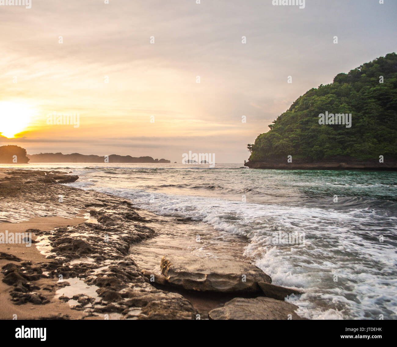 Sunrise at goa cina Stock Photo - Alamy