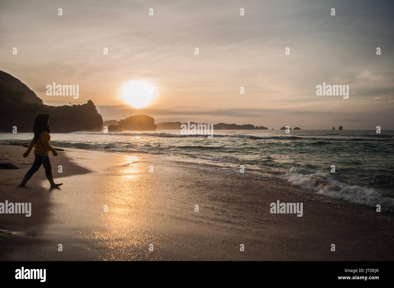 sunrise at goa cina,Indonesia Stock Photo - Alamy