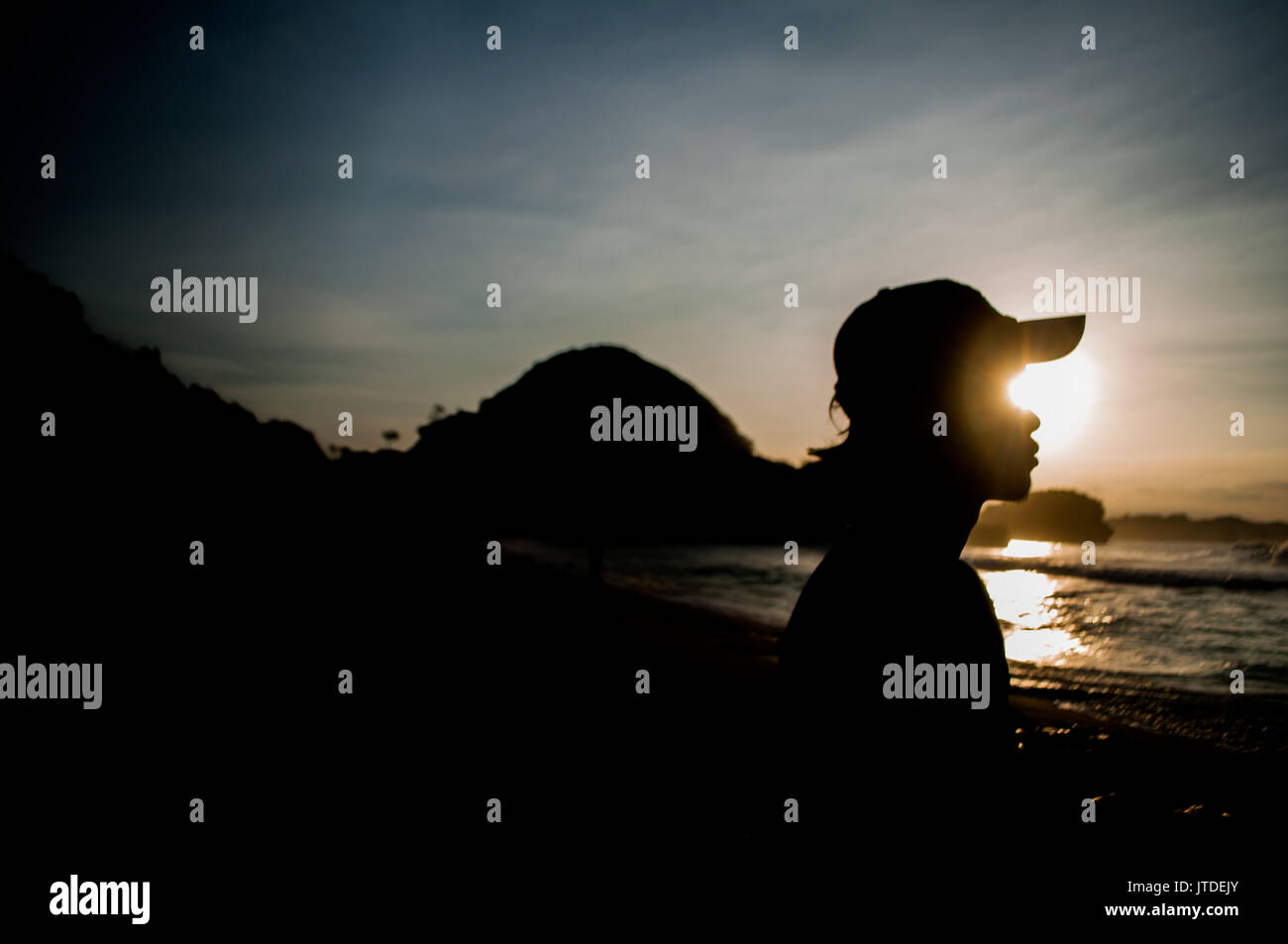 sunrise at goa cina,Indonesia Stock Photo - Alamy