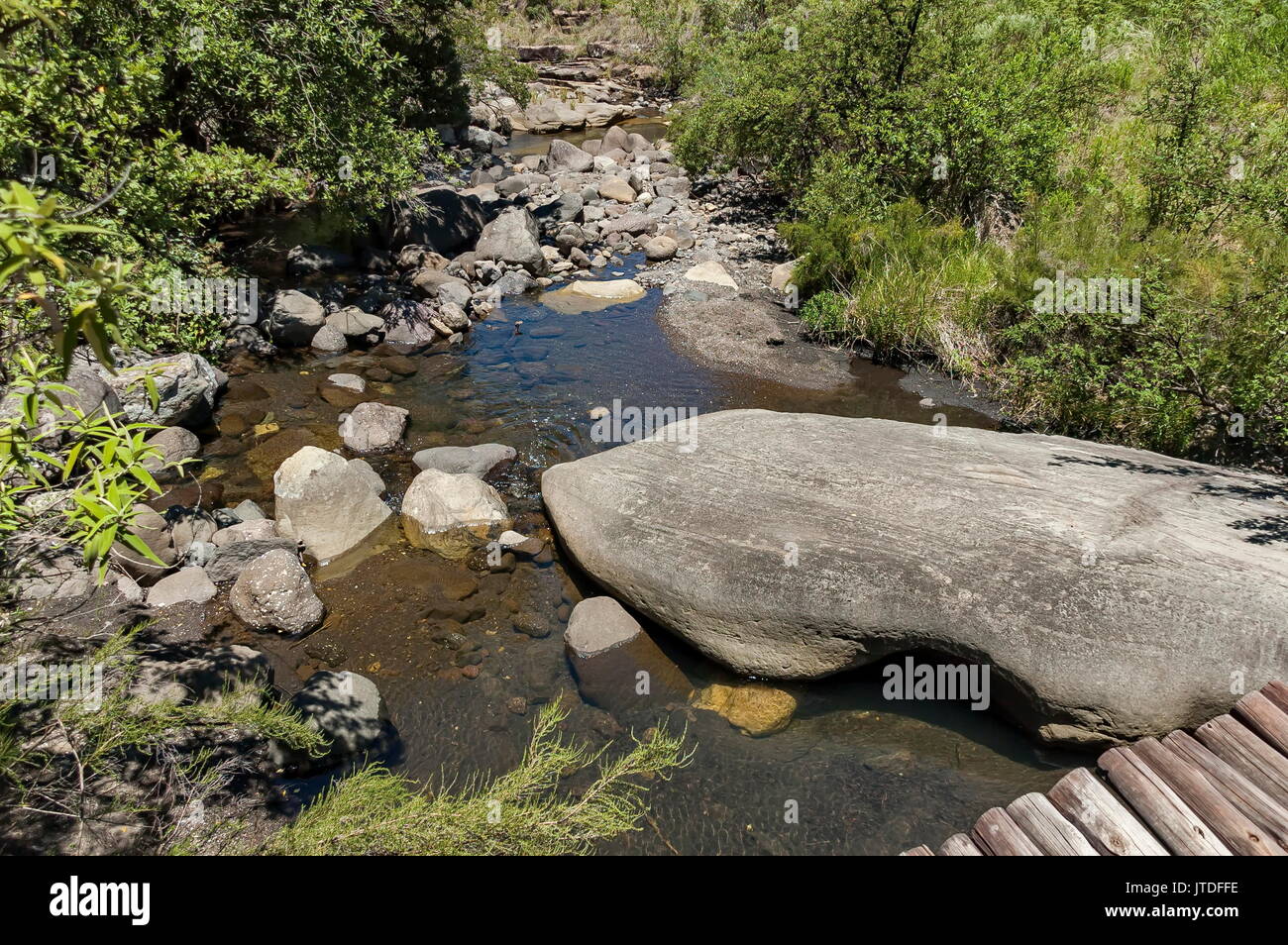 One for Thukela River in Drakensberg mountain, South Africa Stock Photo ...