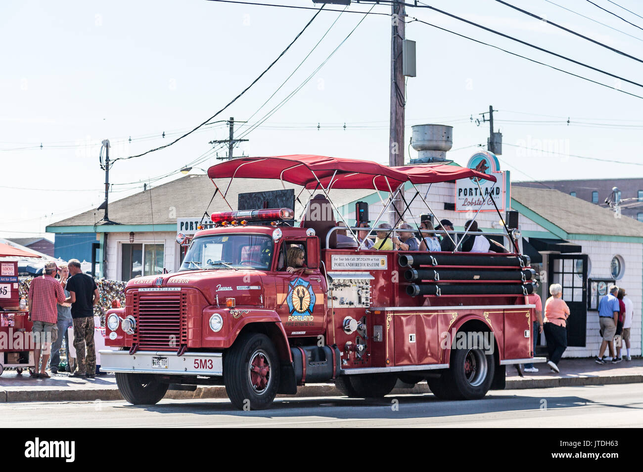 Portland Fire Engine Tours Stock Photo - Alamy
