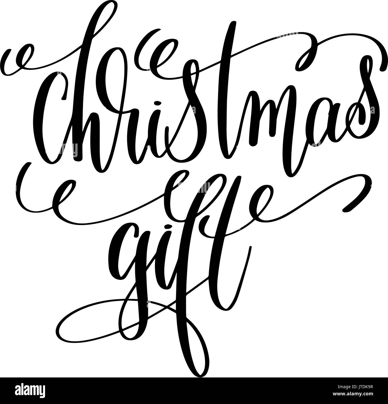 Hand writing christmas card Black and White Stock Photos & Images - Alamy