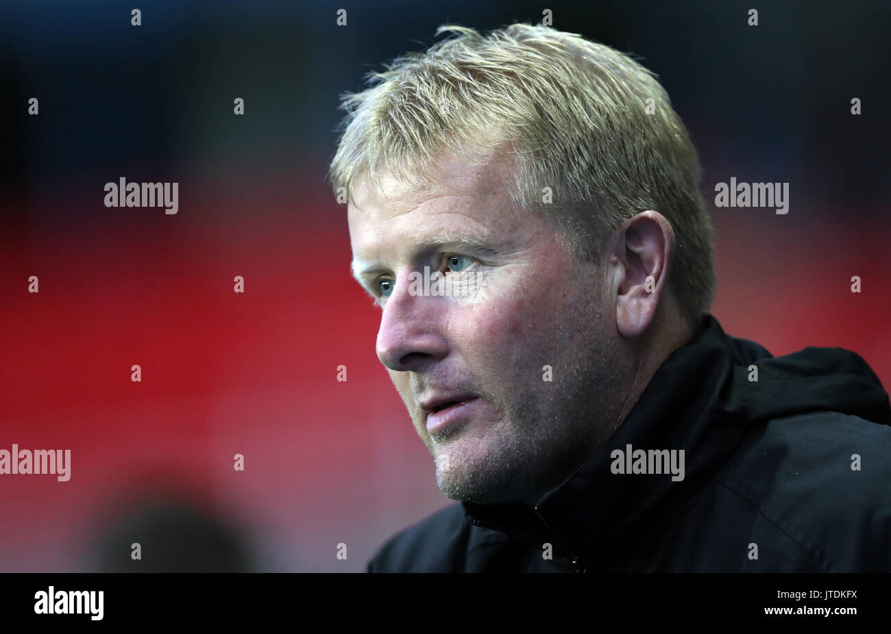 Gillingham manager Adrian Pennock before the Carabao Cup, first round ...