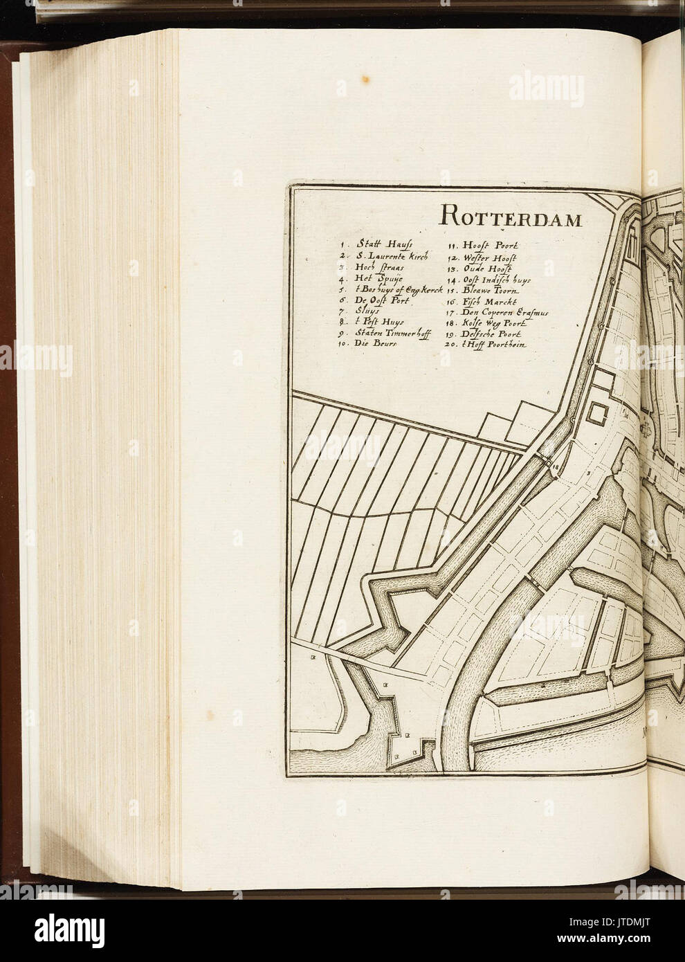 A historical map, 'Topographia Circuli Burgundici,' created by Merian ...