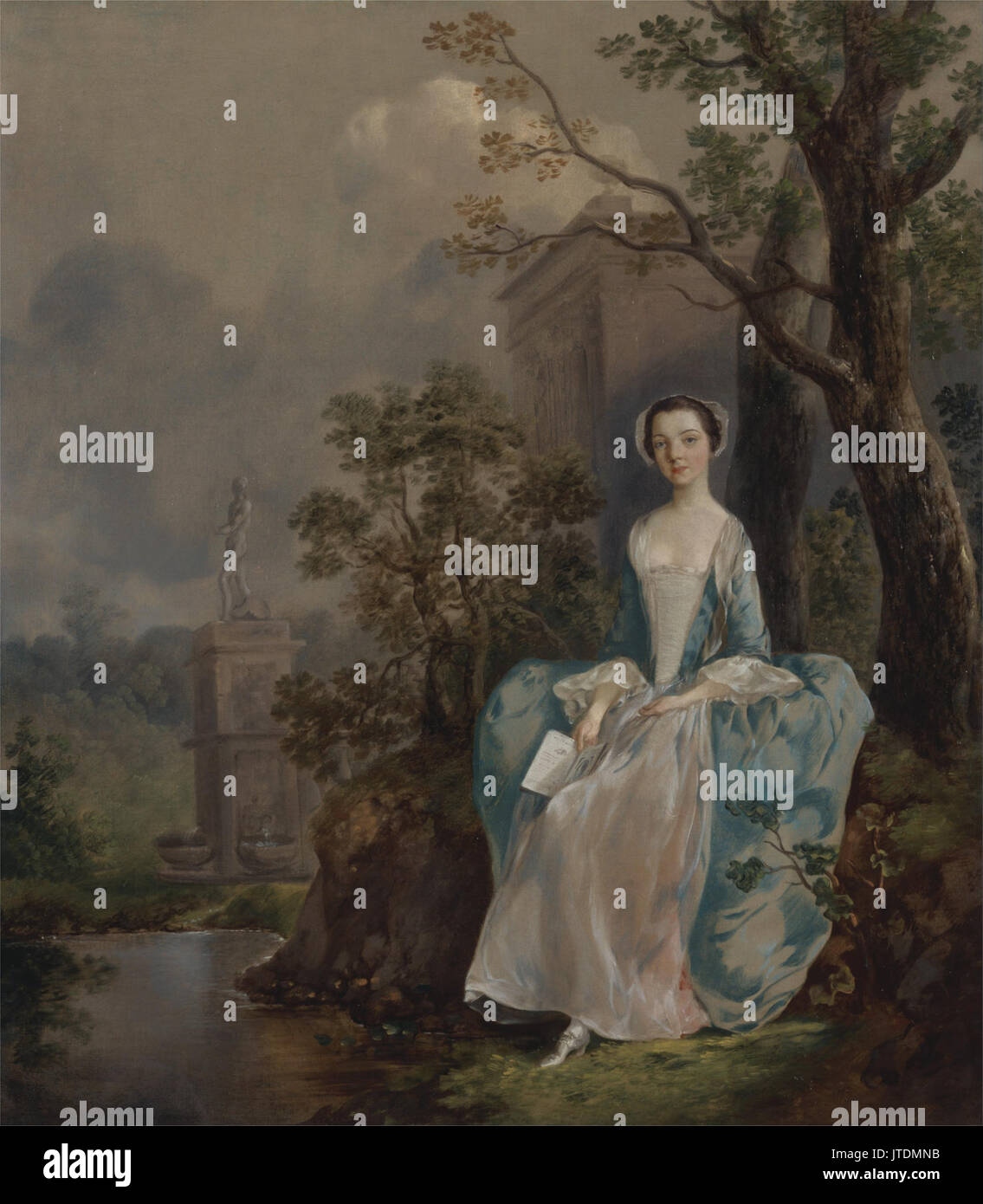 Thomas Gainsborough Portrait of a Woman Stock Photo - Alamy