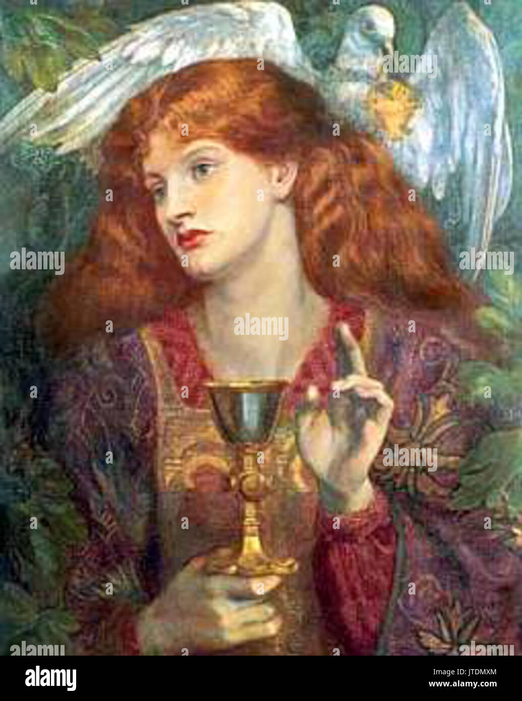 The Damsel of the Sanct Grael or Holy Grail Stock Photo - Alamy