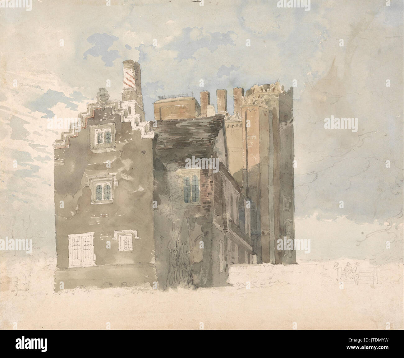 Thomas Girtin Layer Marney Hall, Essex Stock Photo - Alamy