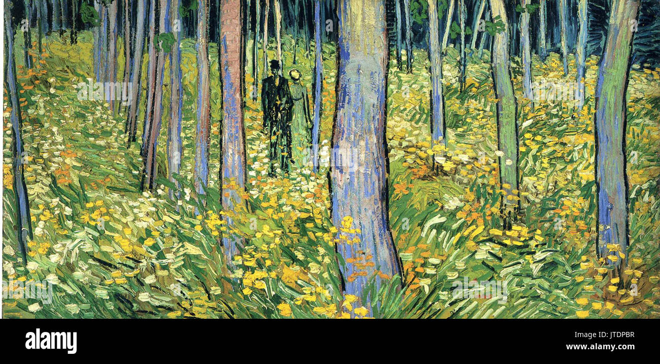 Vincent van Gogh Undergrowth with Two Figures (F773 Stock Photo - Alamy