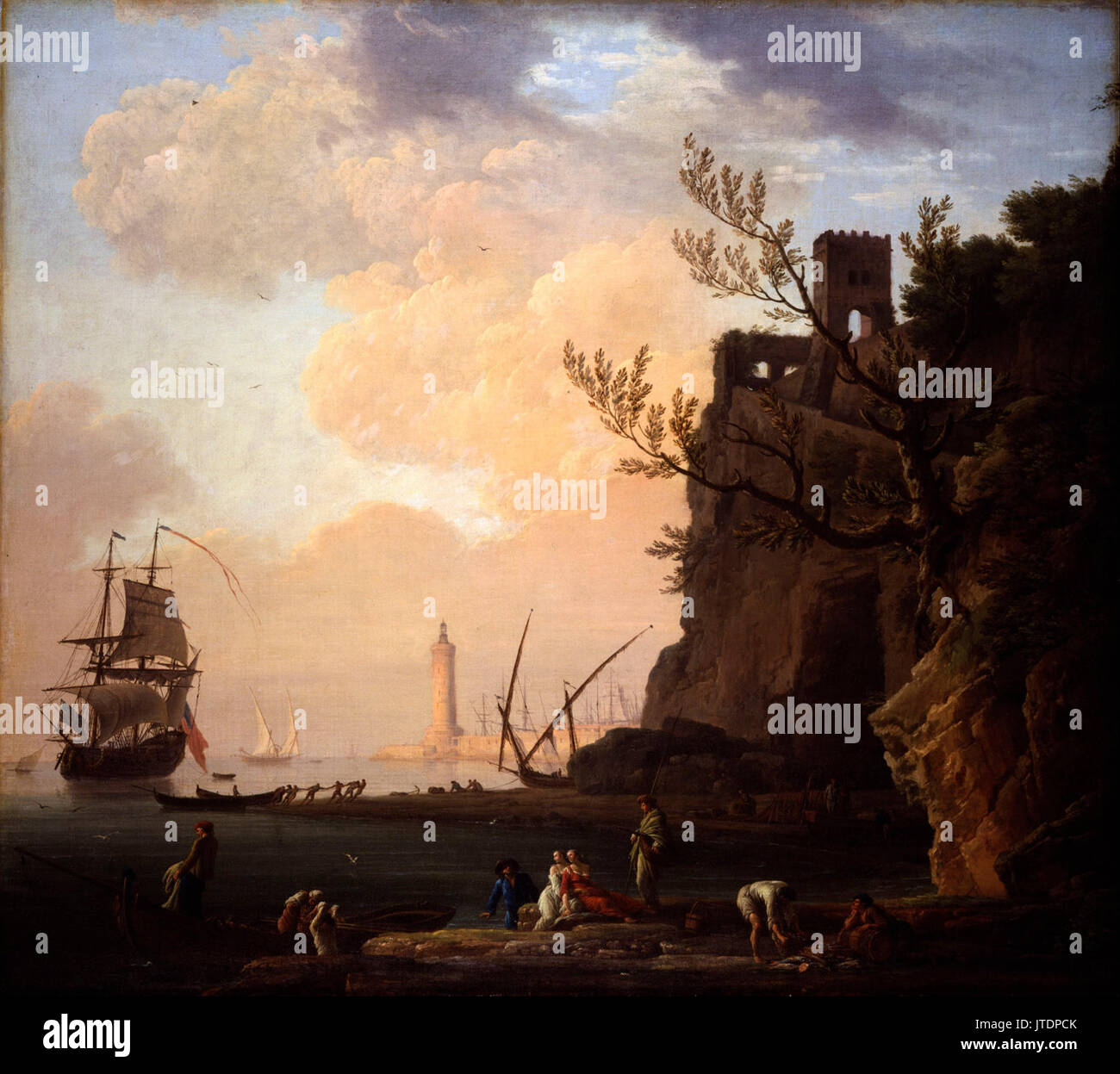 An italianate harbour scene hi-res stock photography and images - Alamy