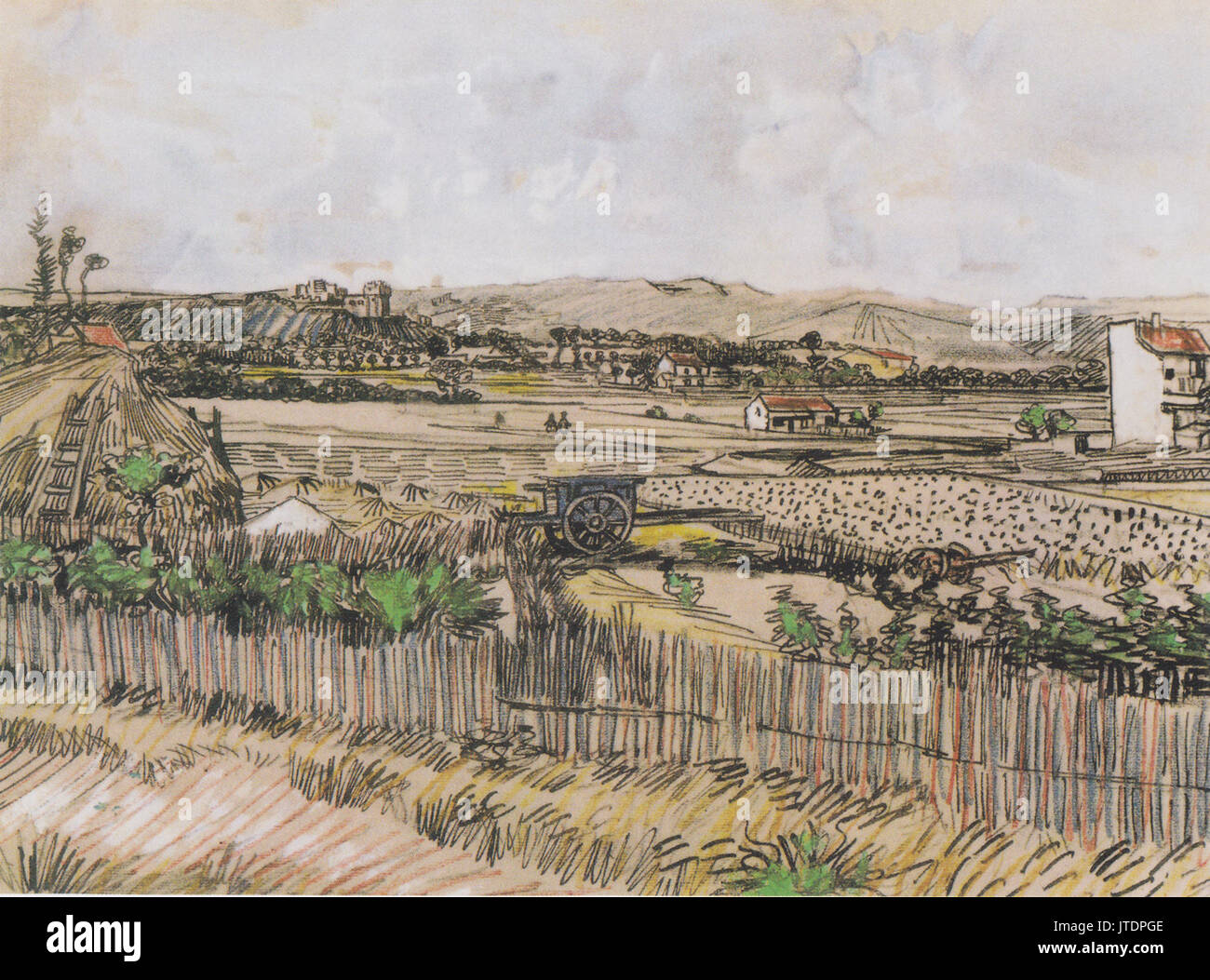 Van Gogh Ernte in der Provence Stock Photo - Alamy