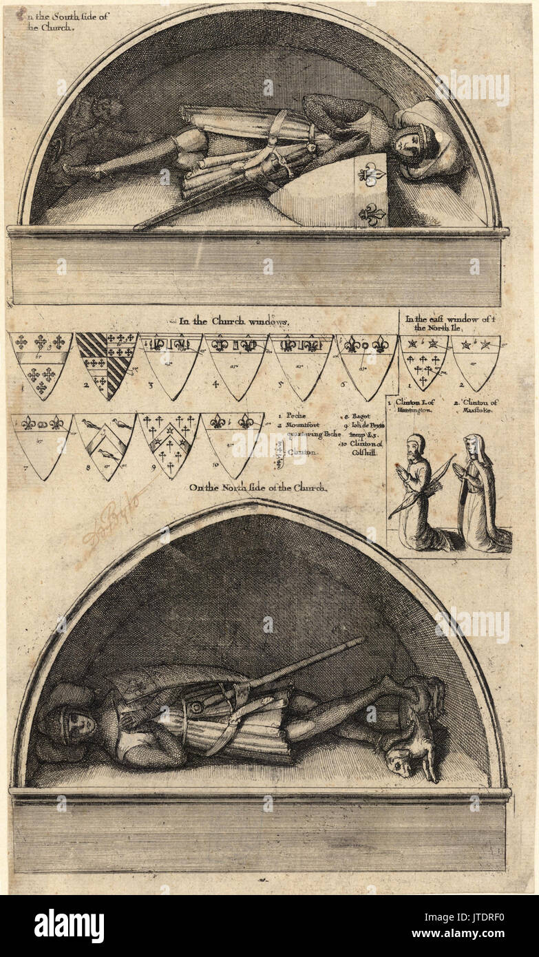 Wenceslas Hollar Clinton family (monument Stock Photo - Alamy