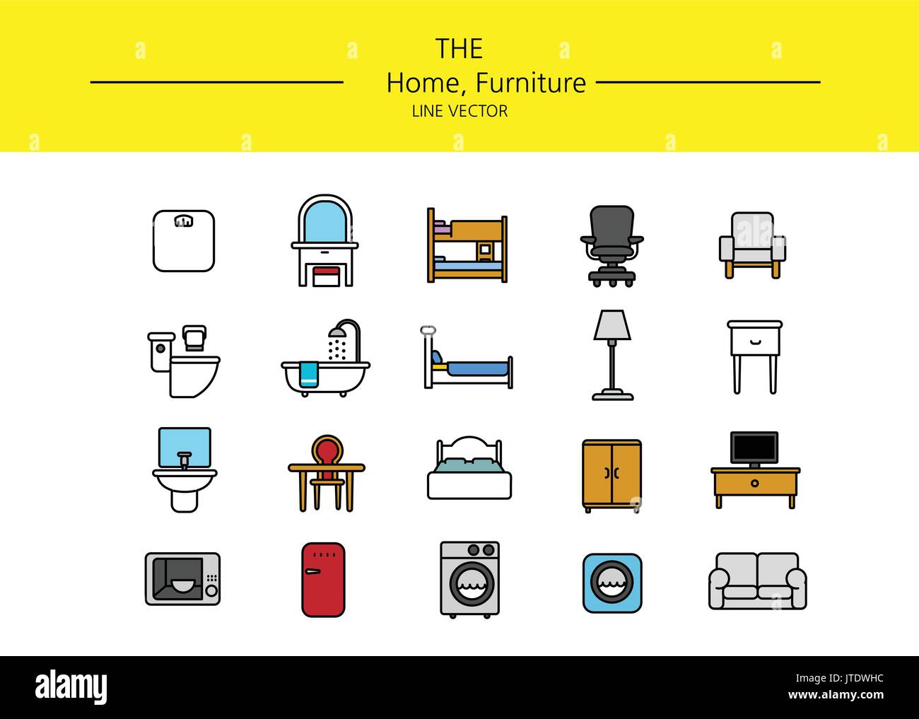 line icon set Stock Vector Image & Art - Alamy