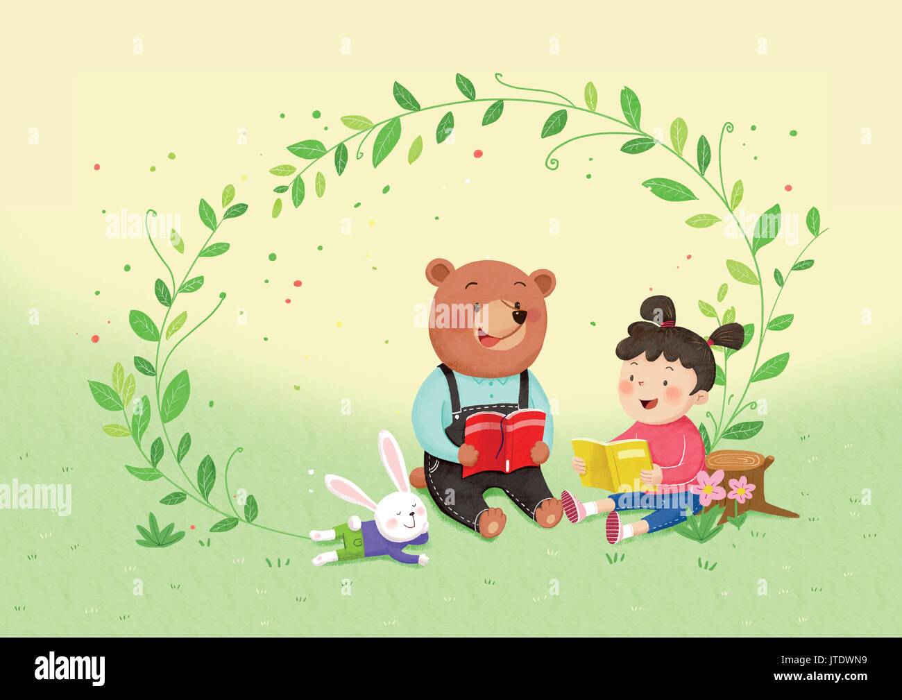 Child and animal friendship Stock Vector Images - Alamy