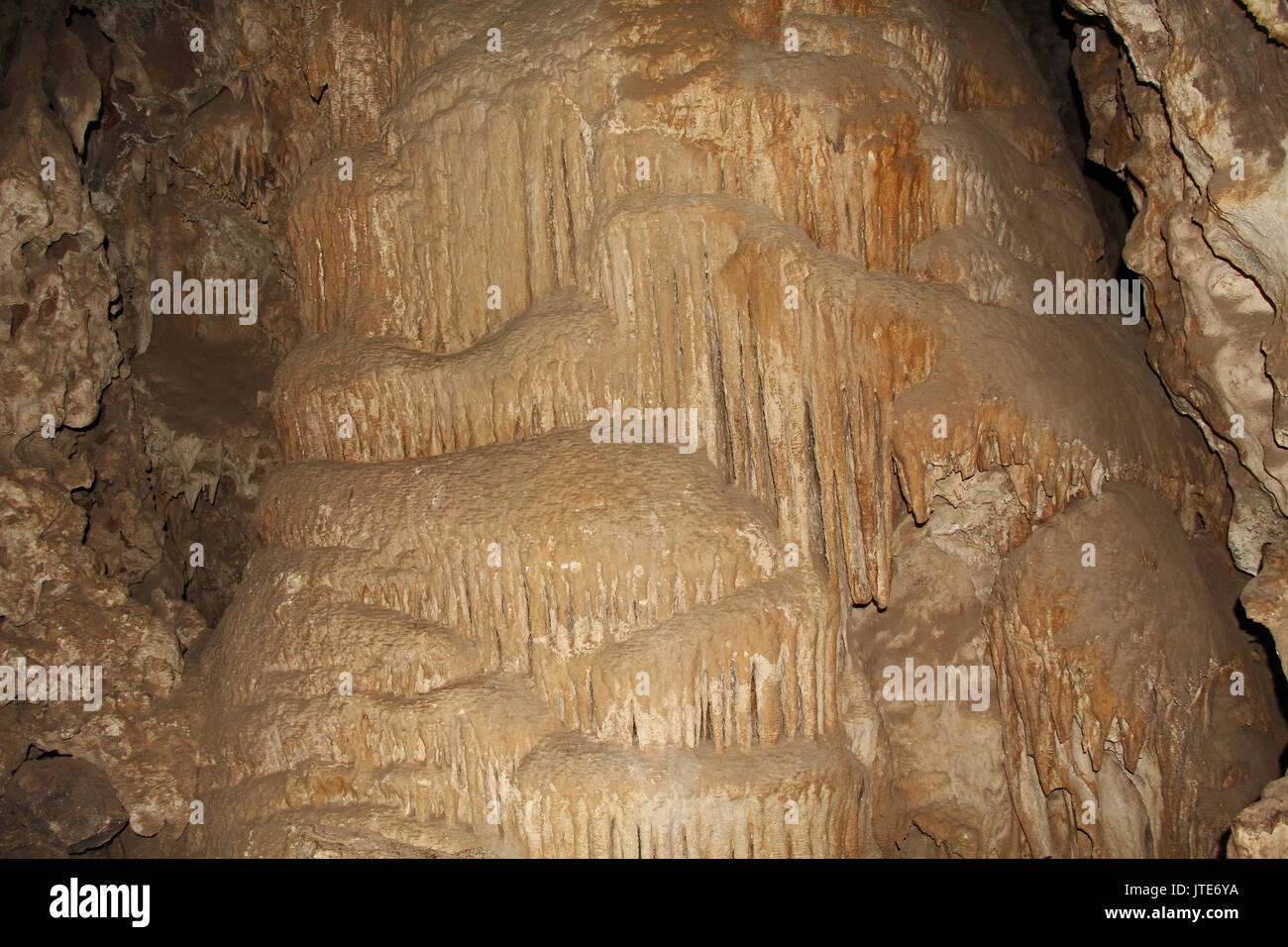 Rock formations inside the cave at Colossal Cave Mountain Park in Vail ...