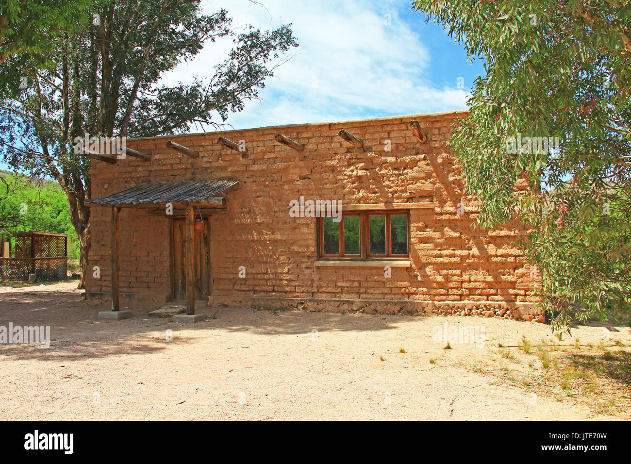 Vail, Arizona, USA, April 10, 2017: Historic building with copy space ...