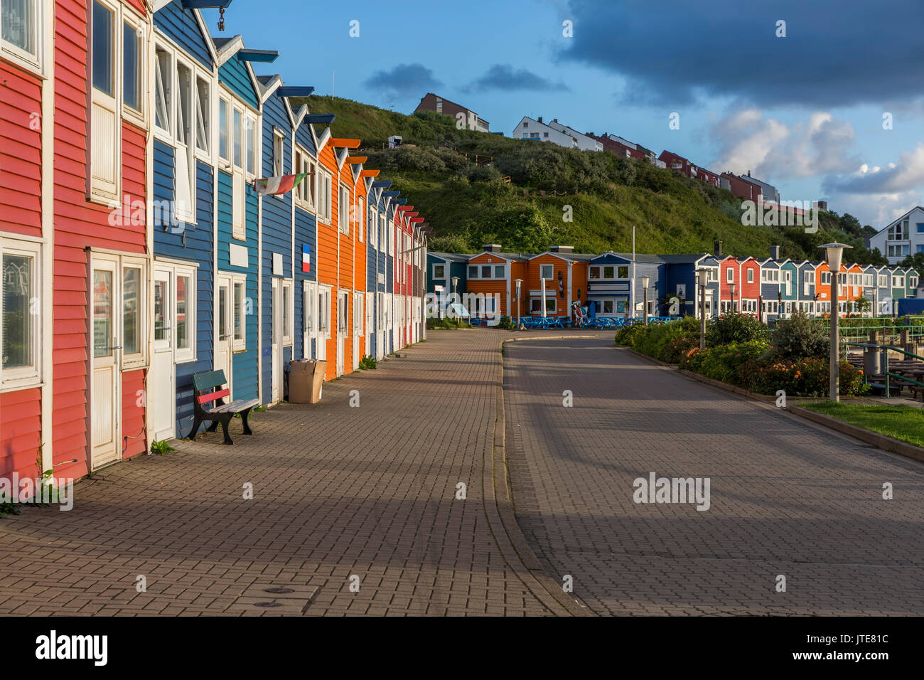 Bright and colorful houses on the island of Helgoland Stock Photo - Alamy