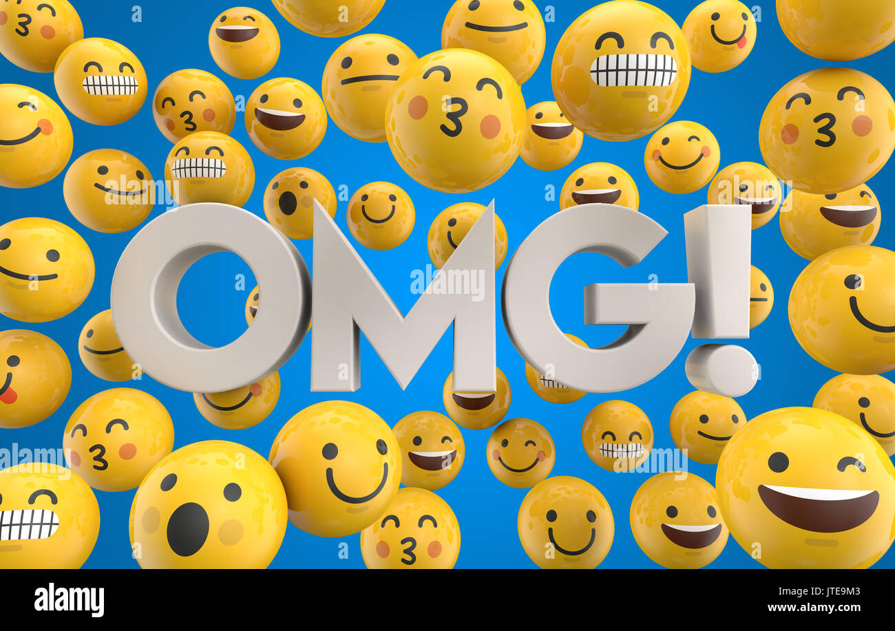 Omg emoji hi-res stock photography and images - Alamy