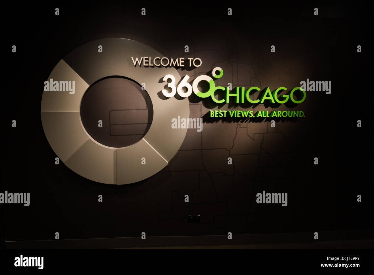 Chicago 360 sign hi-res stock photography and images - Alamy