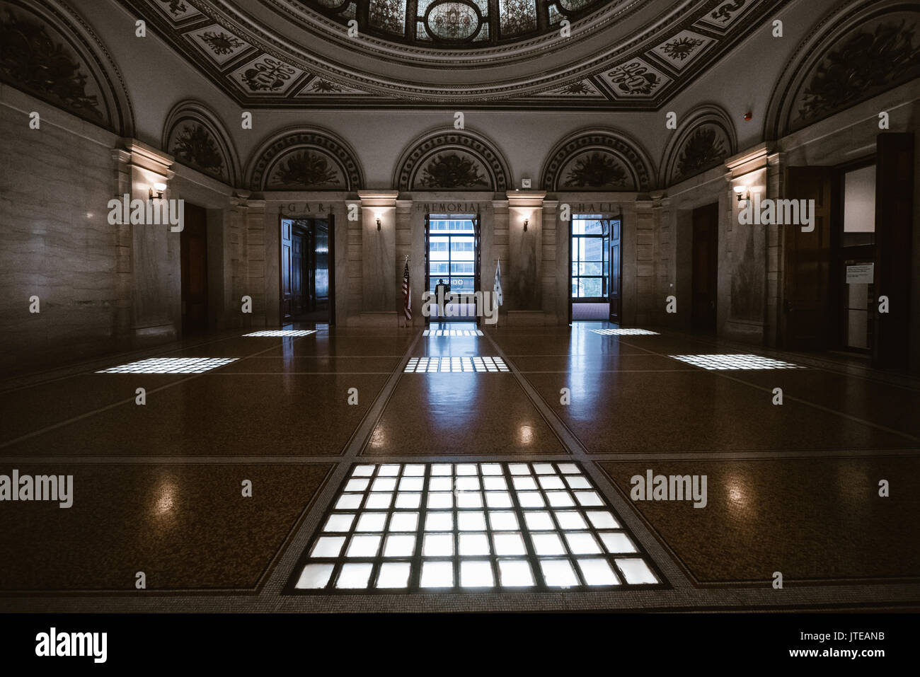 chicago cultural center interior architecture Stock Photo - Alamy
