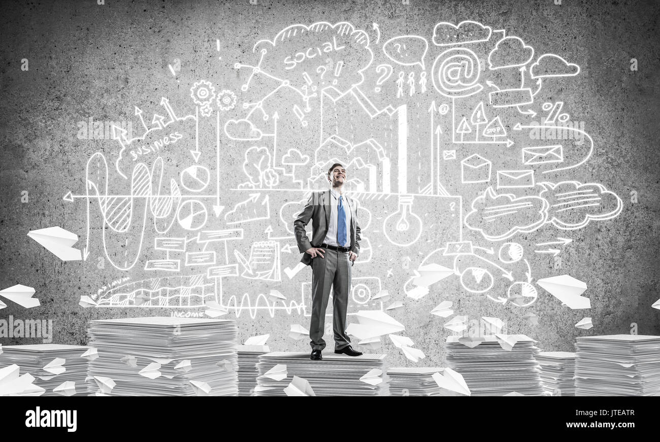 Successful confident businessman in suit Stock Photo - Alamy