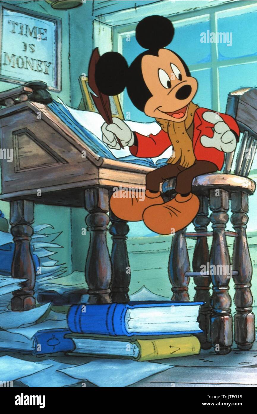 Mickeys Christmas Carol 1983 Mickey Mouse High Resolution Stock ...