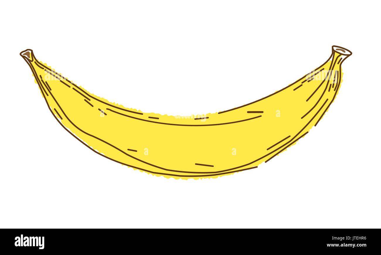 Banana vector sketch hi-res stock photography and images - Alamy