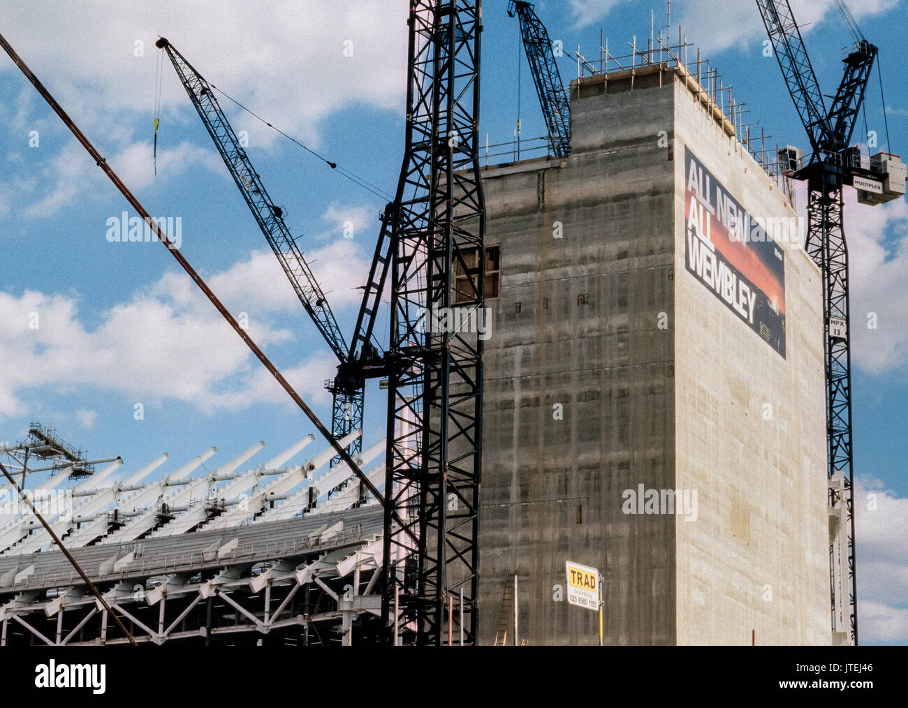 Construction of the new Wembley Stadium Stock Photo - Alamy