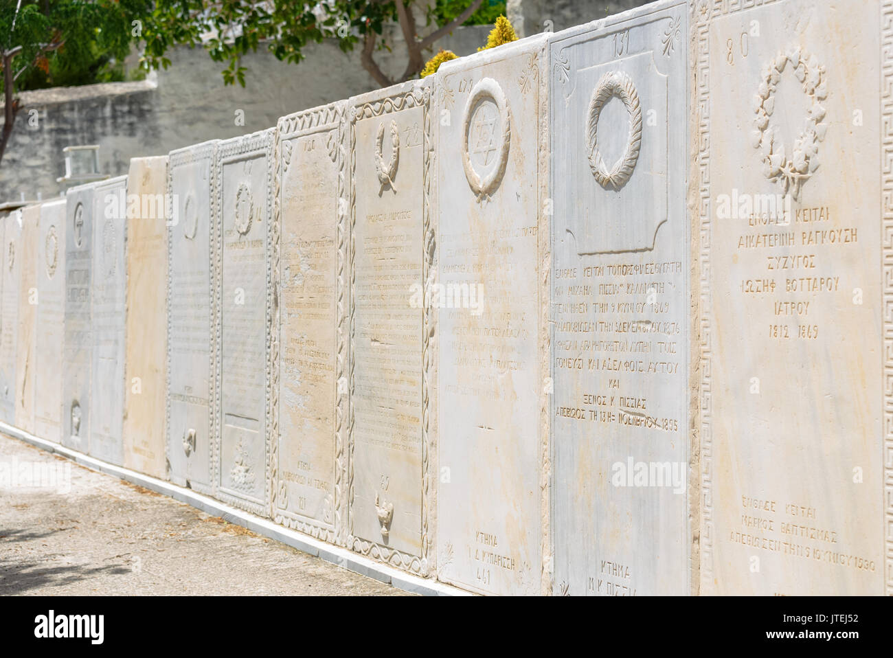 Headstones Marble Greece Stock Photos & Headstones Marble Greece Stock ...