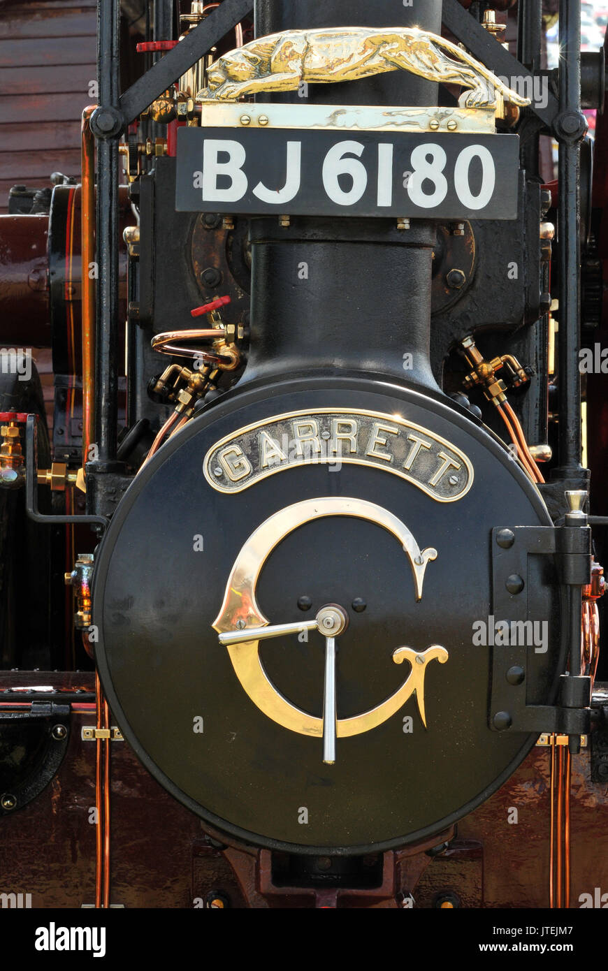 old steam engines or traction engines on display at a country show on ...