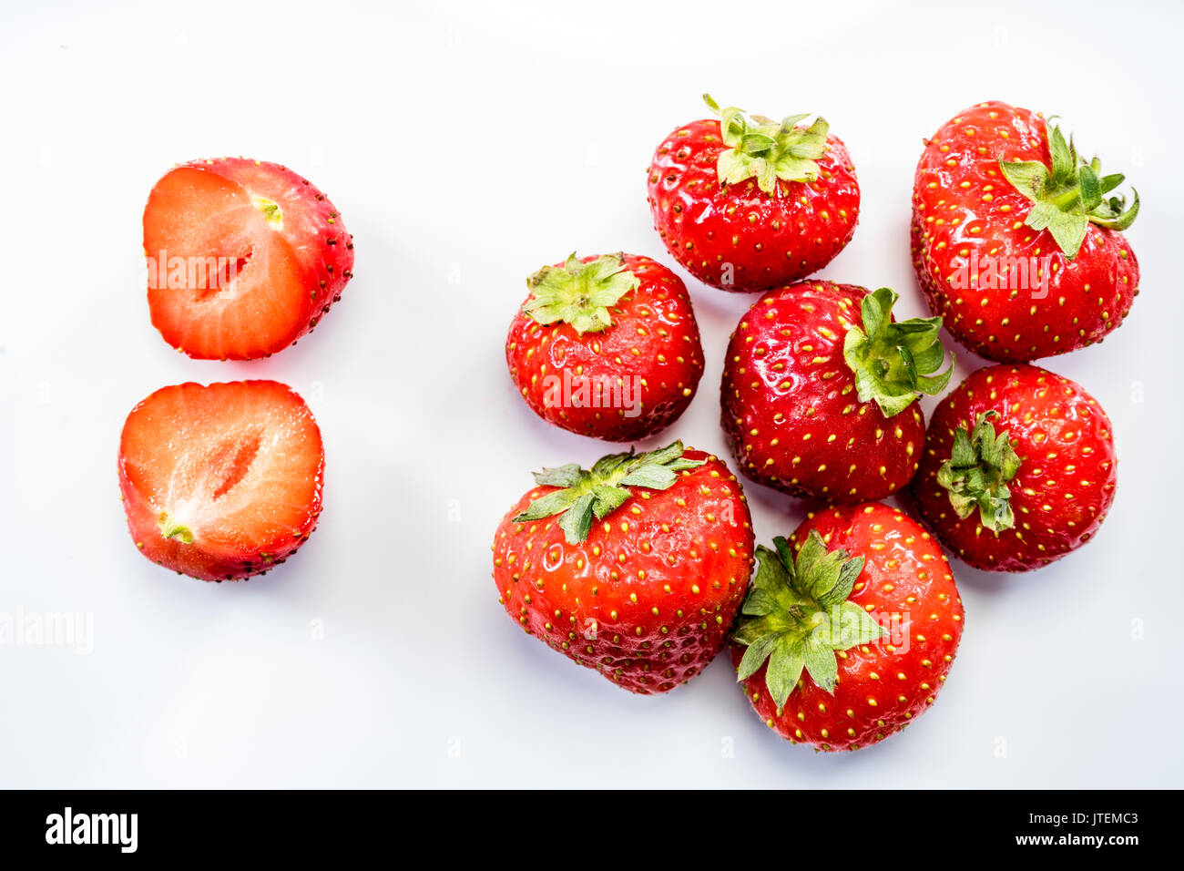 Fresh Strawberry on with background Stock Photo - Alamy