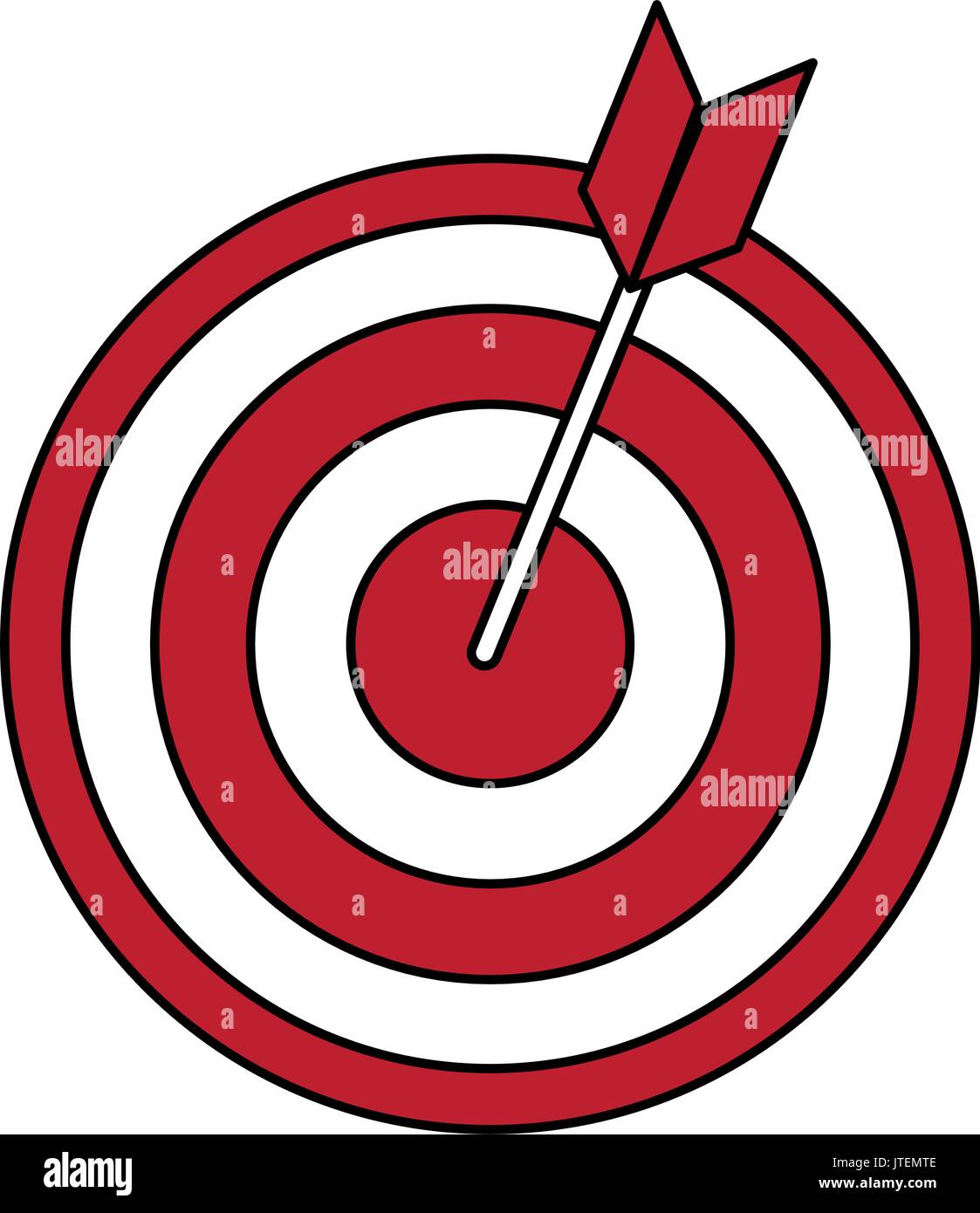 bullseye with dart icon image Stock Vector Image & Art - Alamy