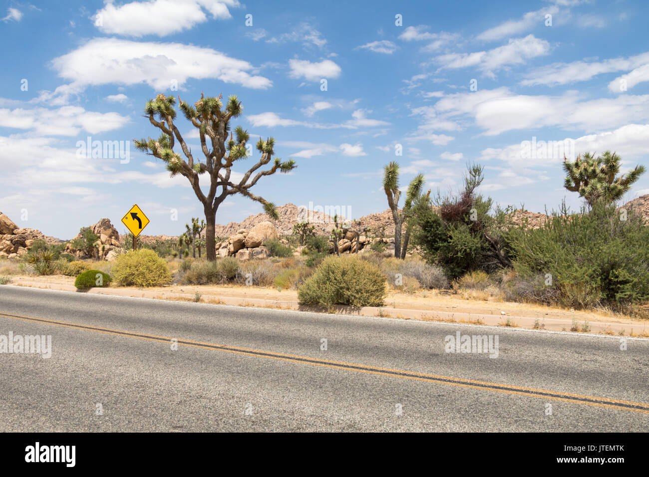 Road in joshua tree hi-res stock photography and images - Alamy